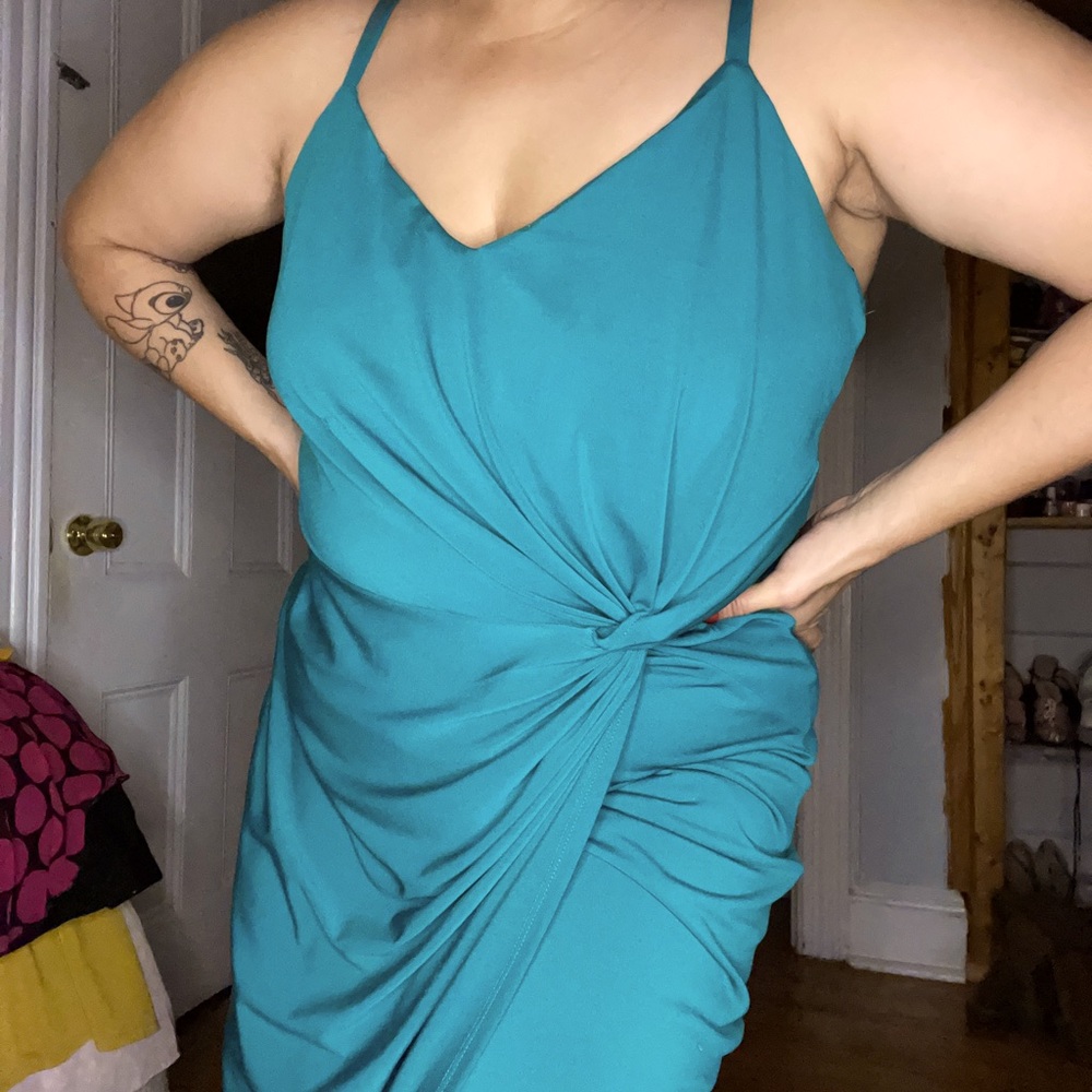 Emerald Green Cocktail Dress Gem